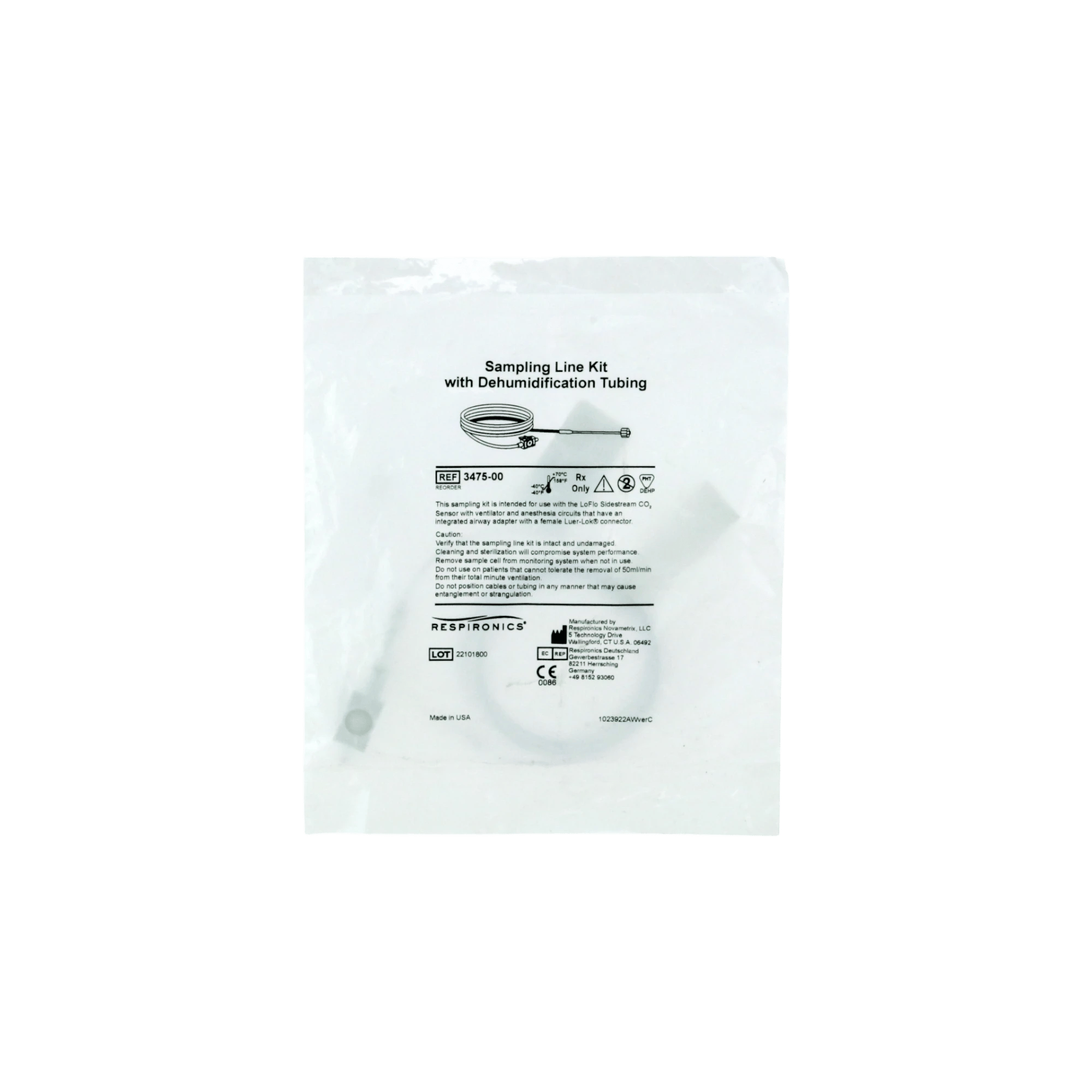 3475-00 LOFLO FILTERLINE WITH LUER LOCK ADAPTER